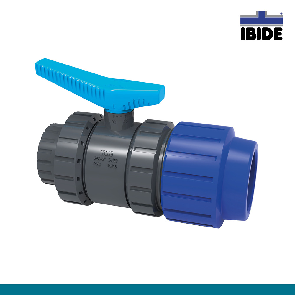 Transition PP/PVC quick coupling ball valves - Ibide. Suministros de ...